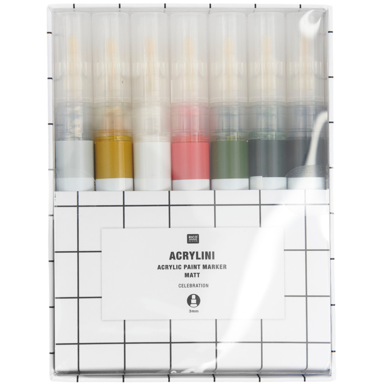 Acrylini marker set Celebration incl. 2 Metallic colours | 3556306