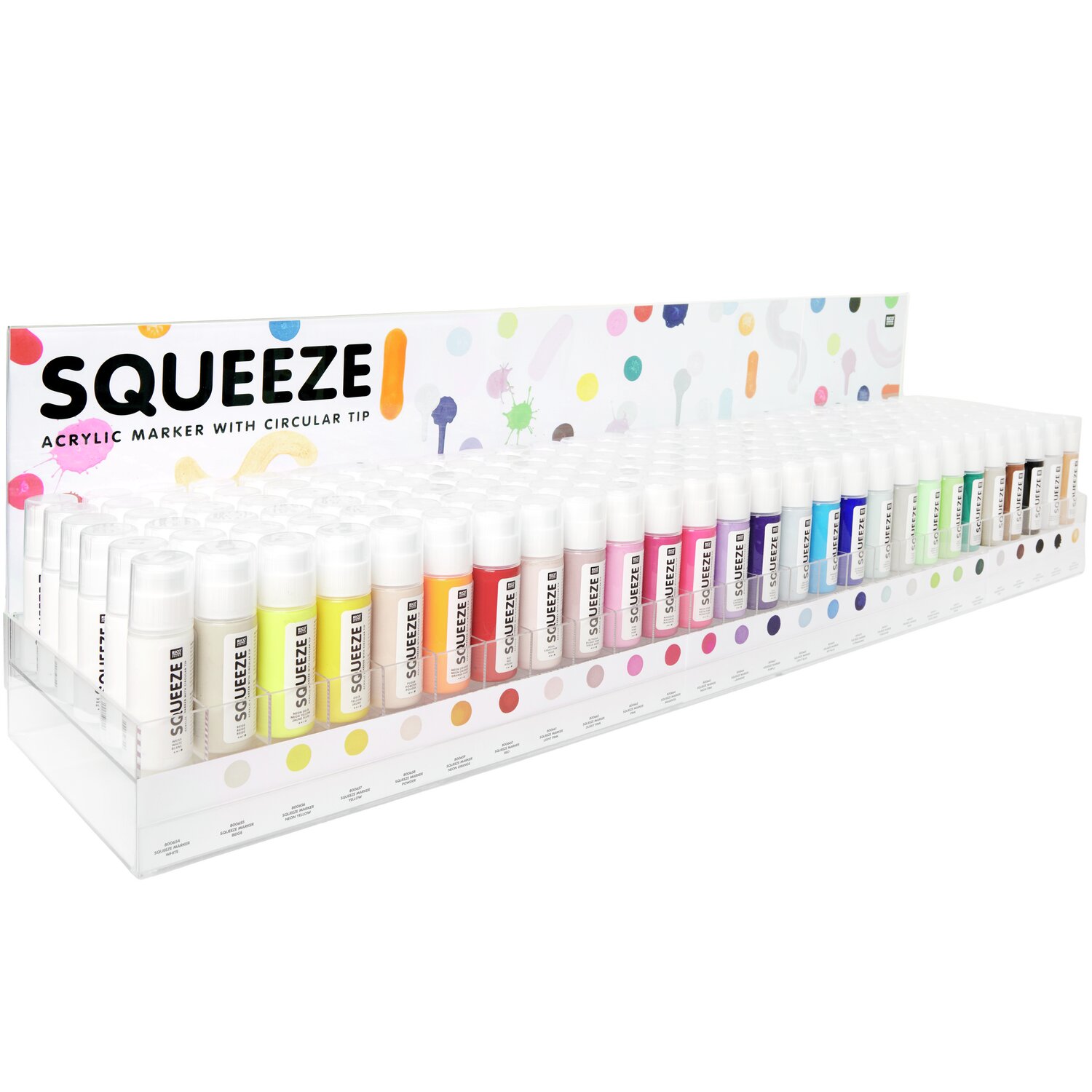 Sortiment Squeeze marker inkl. Display, Doppelbestückung | 800695