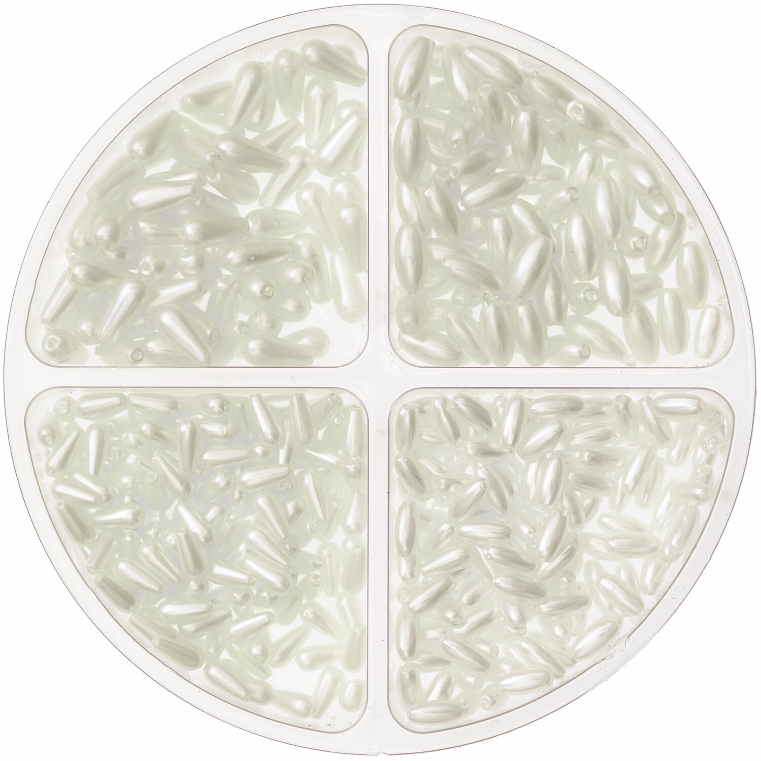 Kunststoff-Perlen Set Olive 15g