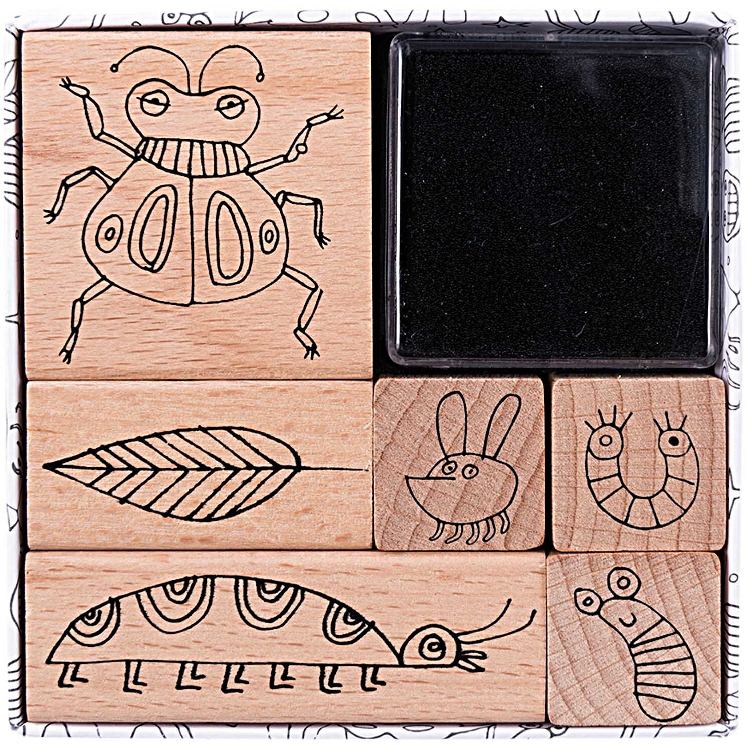 Paper Poetry stamp set insects 6 pieces | 3007877