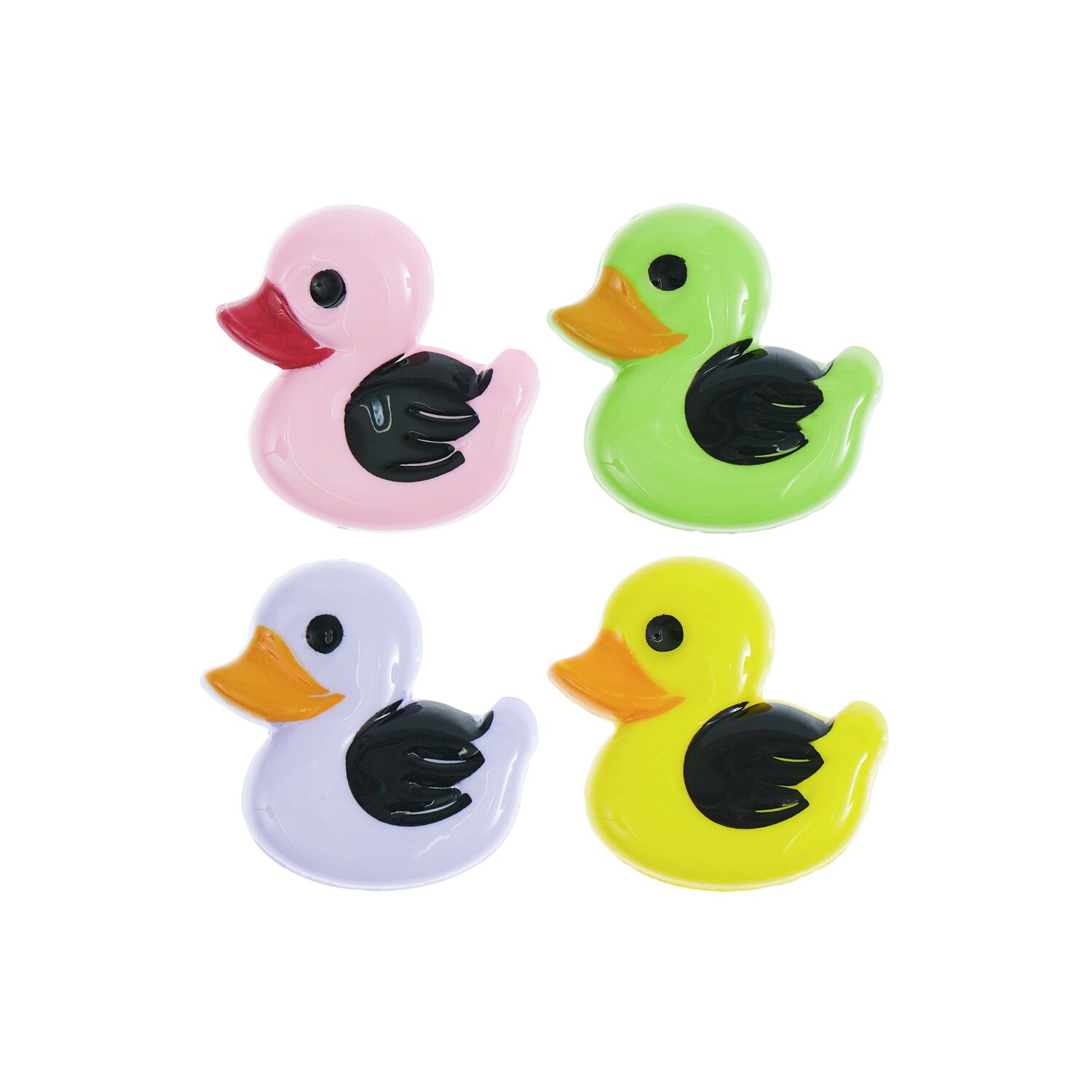 Button duck 1,8x1,9cm coloured | 3689110