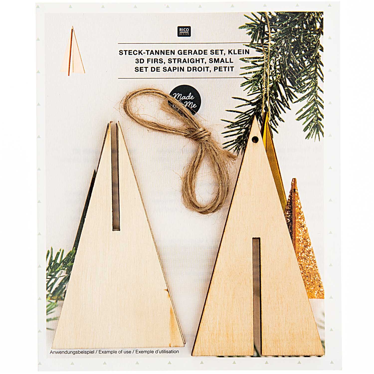 Stick-in fir straight small 3 pieces | 3288689