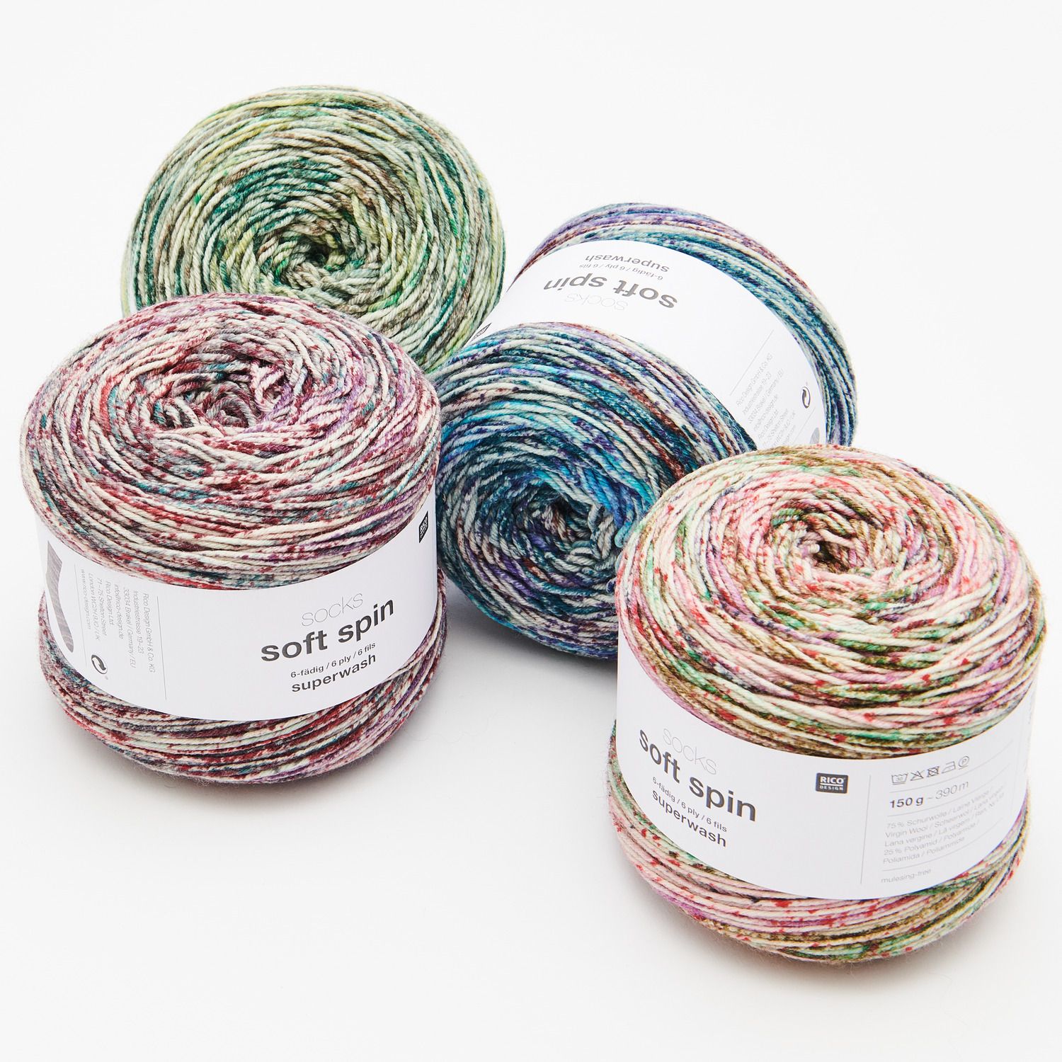 Socks Soft Spin 6-thread | Cool Colours | 3609057