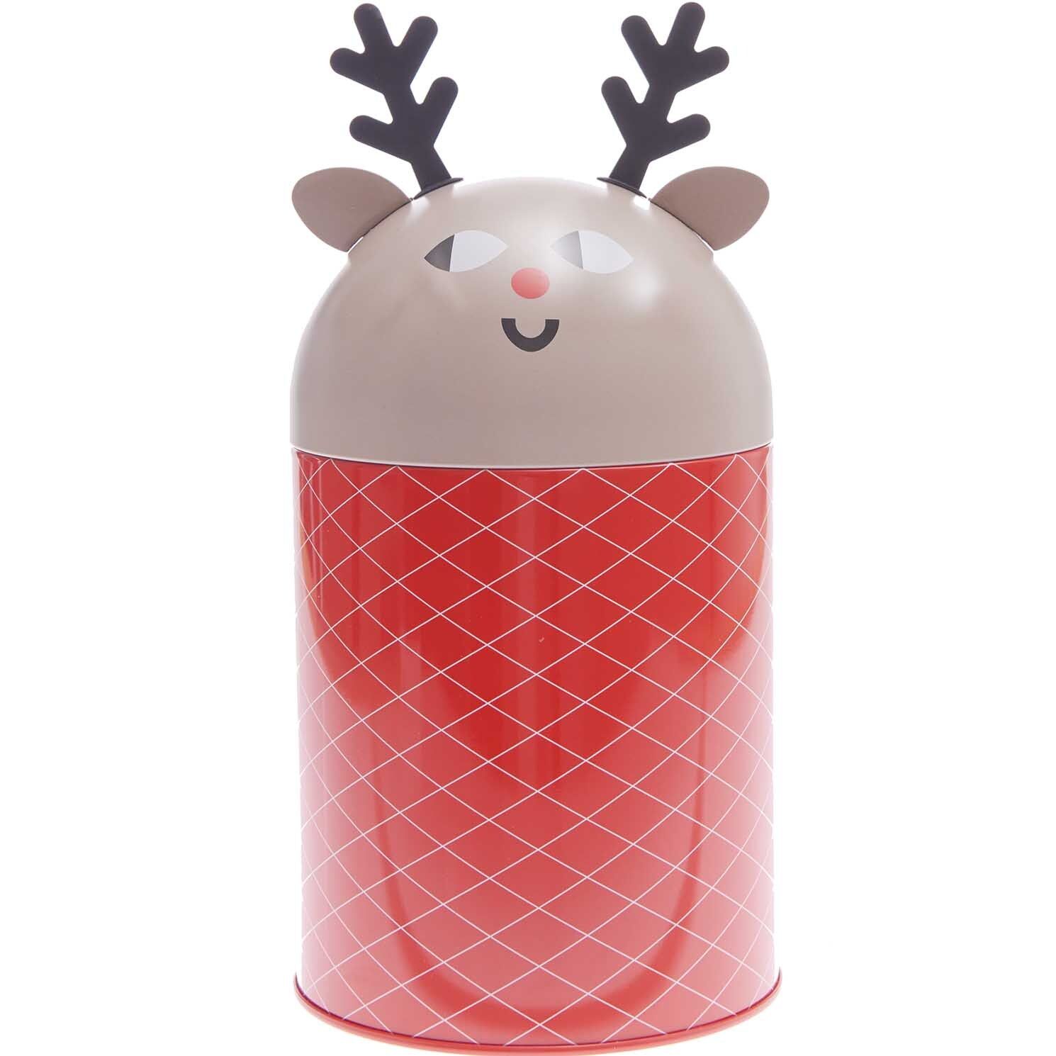 Reindeer biscuit tin 20.5x12cm | 3411339