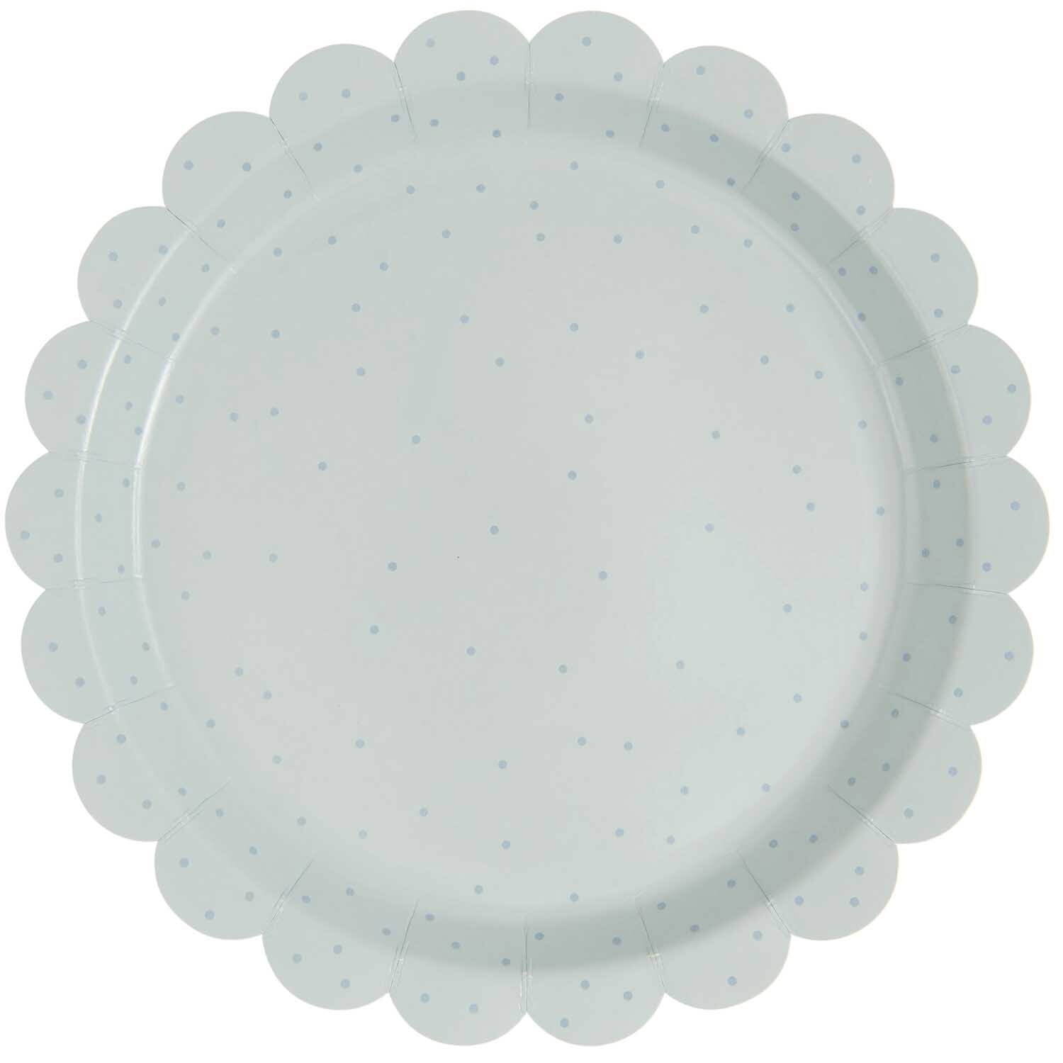 Paper plate dots with wavy edge | Powder Pink | 3583388